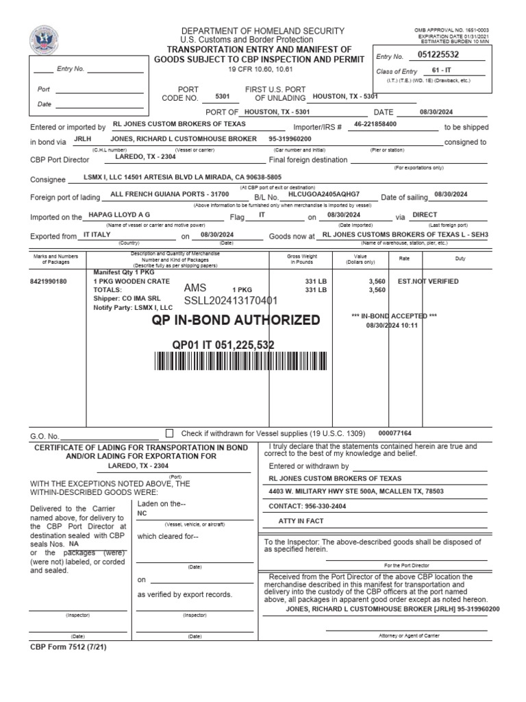 Inbond 051225532 | PDF