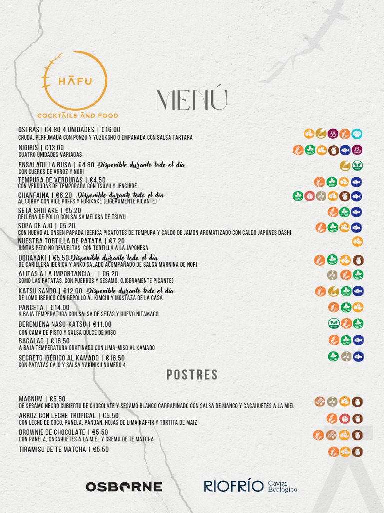Menu Hafu | PDF