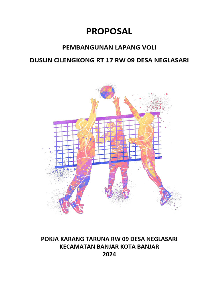 Proposal Pembangunan Lapang Voli | PDF