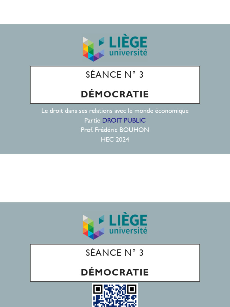 Droit Public HEC 2024 - Slides Séance 3 | PDF