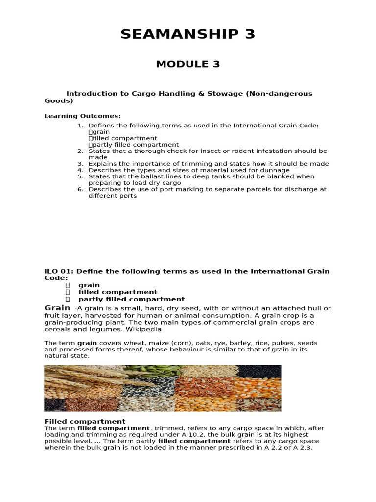 Seamanship 3 Module 3 | PDF