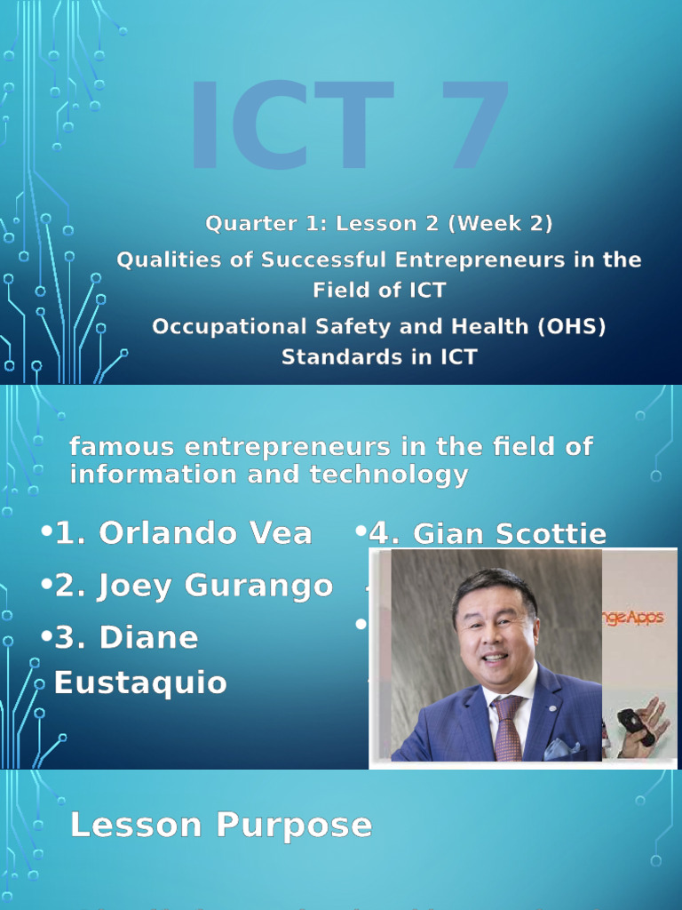 q1 Ict 7 Day 1-3 Week 2 Entreprenuerial Skills | PDF
