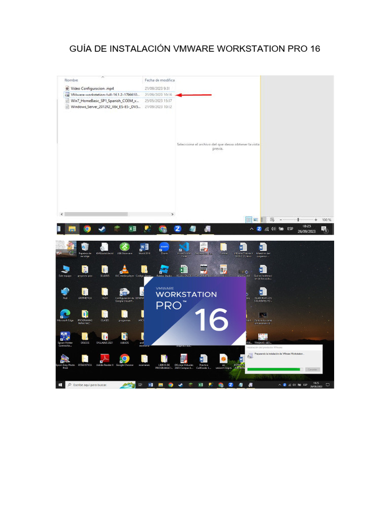 Guía de Instalación Vmware Workstation Pro 16 | PDF