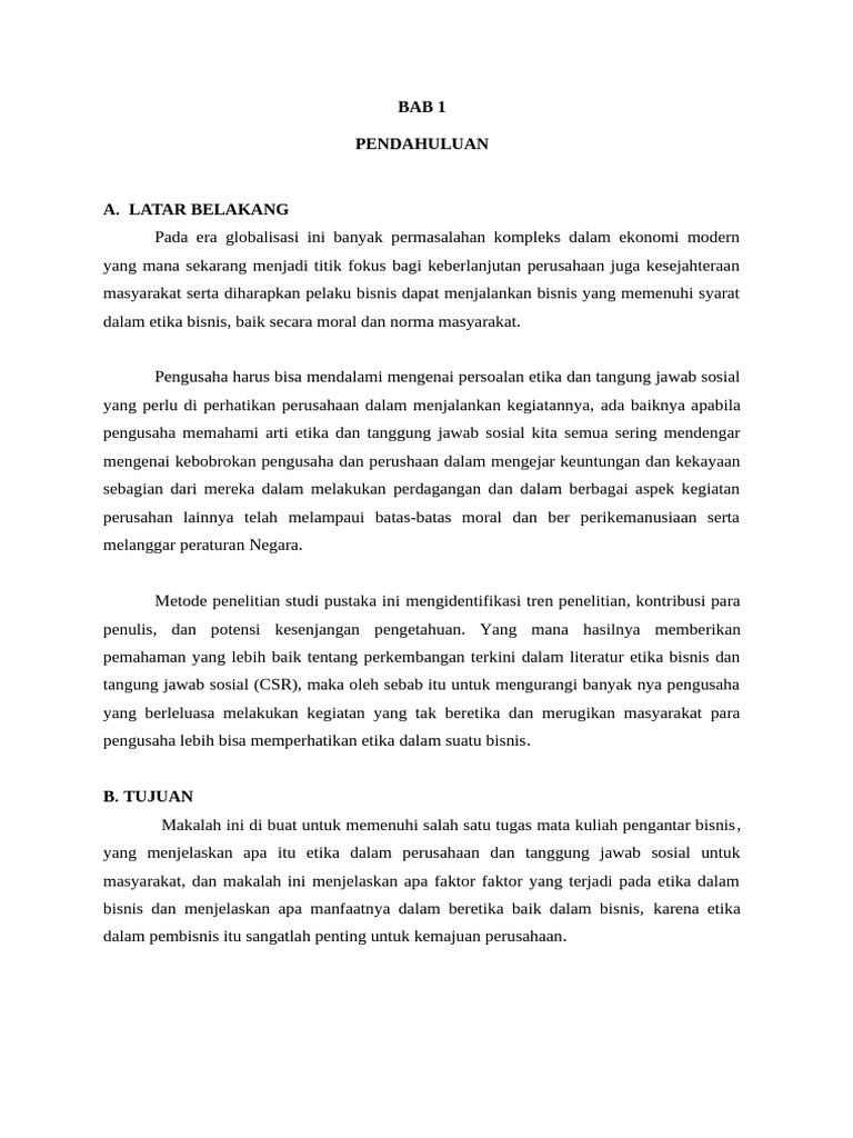 Makalah - Etika - Bisnis - Final - Dengan - Daftar - Pustaka 2 | PDF