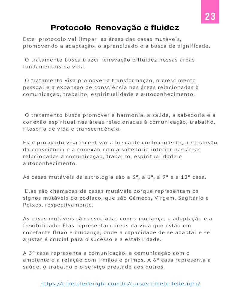 Apostila Protocolo Renovacao Fluidez | PDF