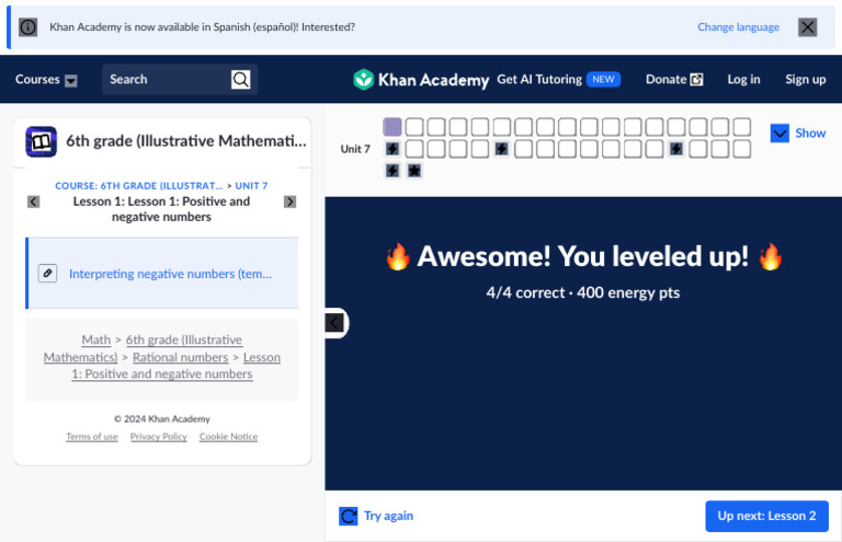 Interpreting Negative Numbers (Temperature and Elevation) (Practice ...