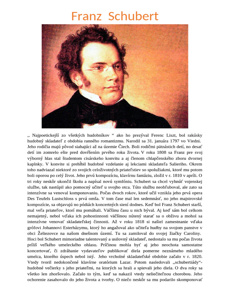 Franz Schubert | PDF