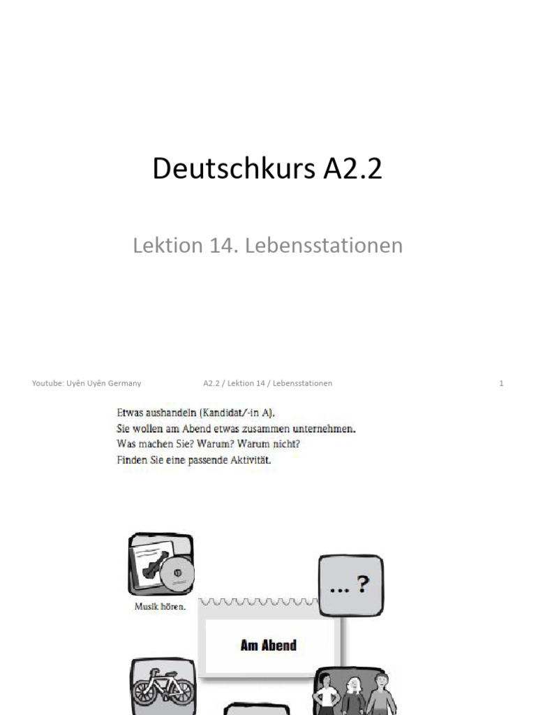 A2.2 Lektion 14 | PDF