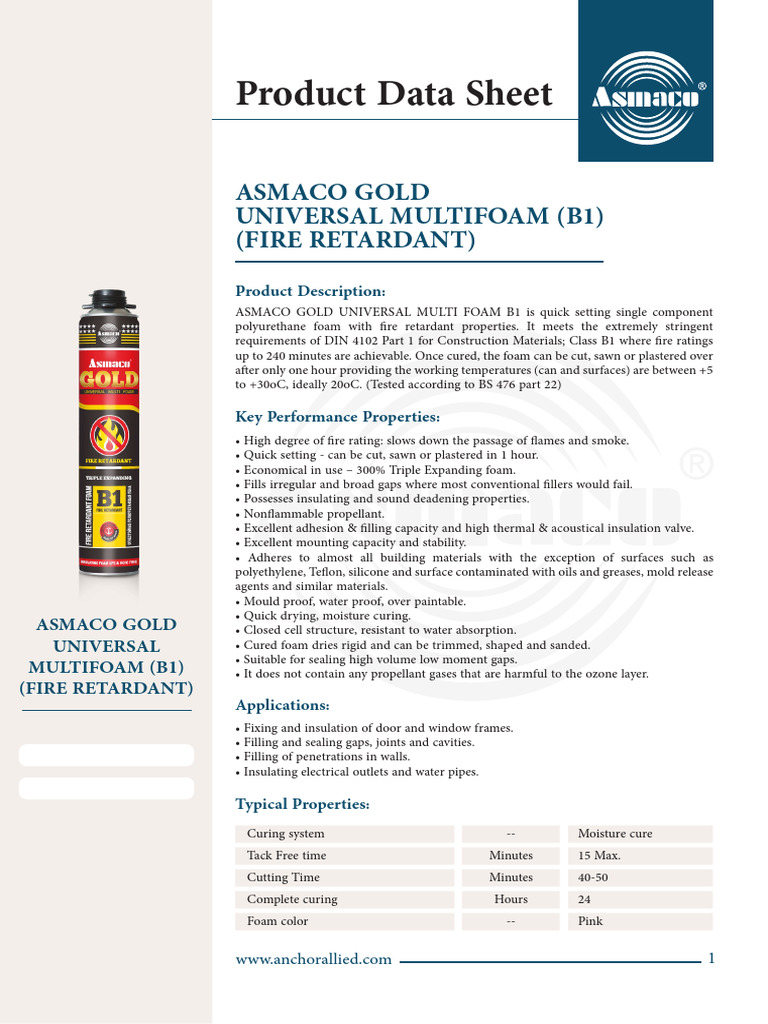 Asmaco FR Foam | PDF