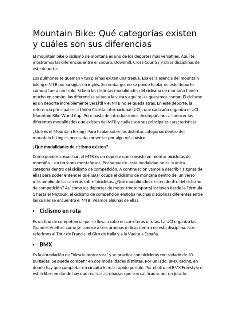 Mountain Bike | PDF