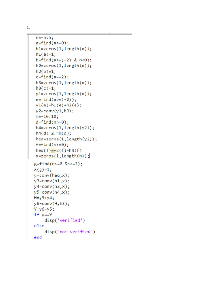Matlab Labsheet 6 | PDF