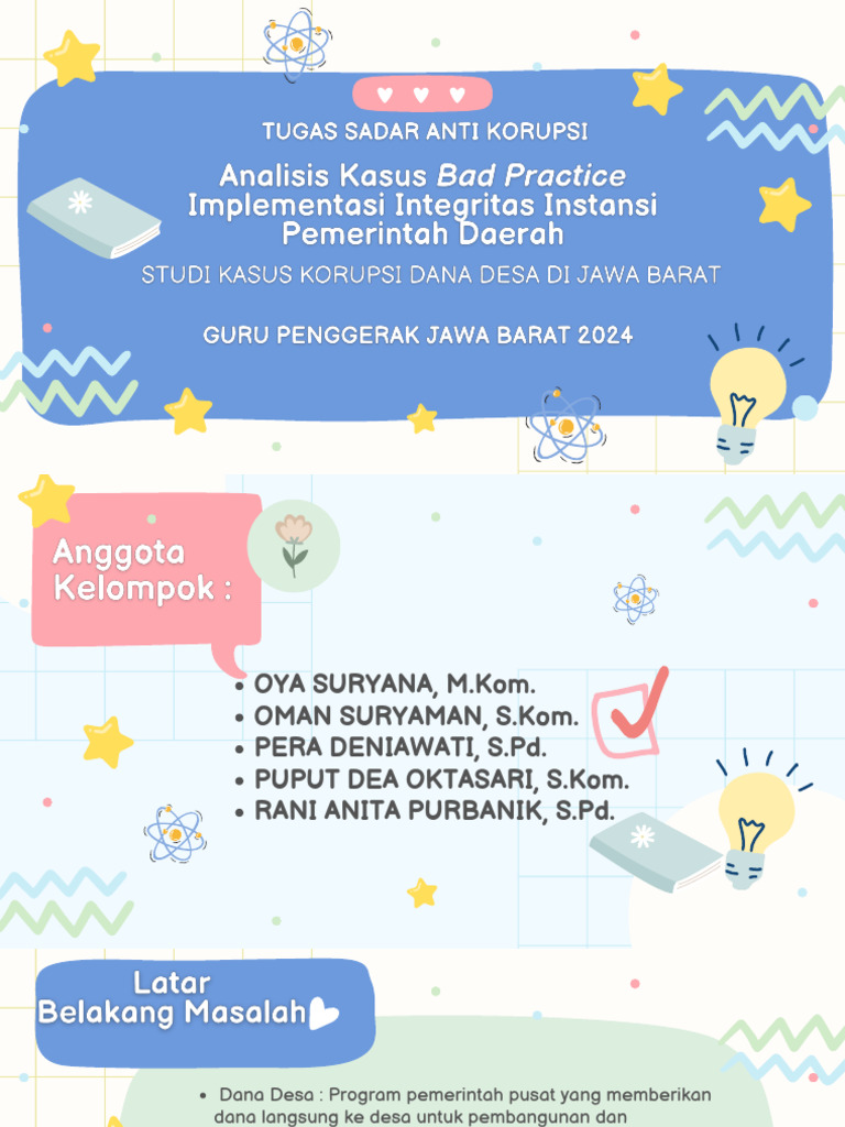 Analisis Kasus Bad Practice Implementasi Integritas Instansi Pemerintah ...