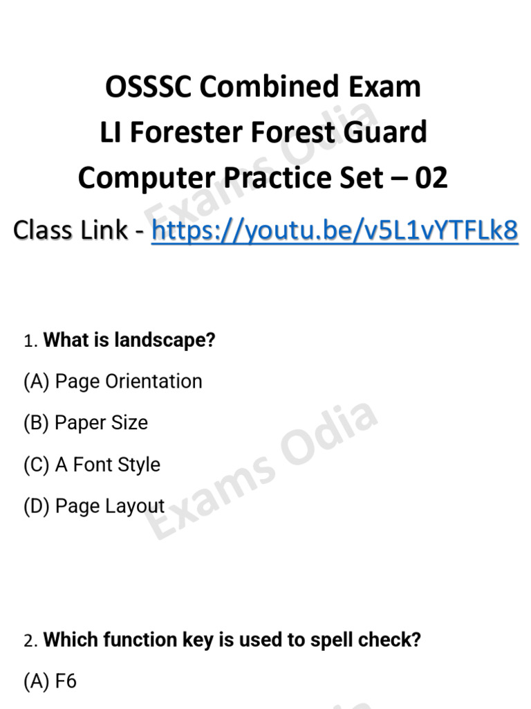 Computer Practice Set - 02 | PDF