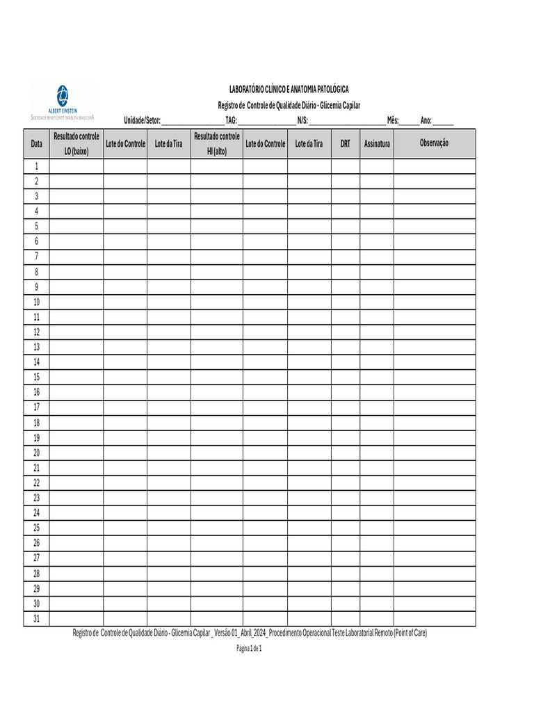 Controle Glicemia | PDF