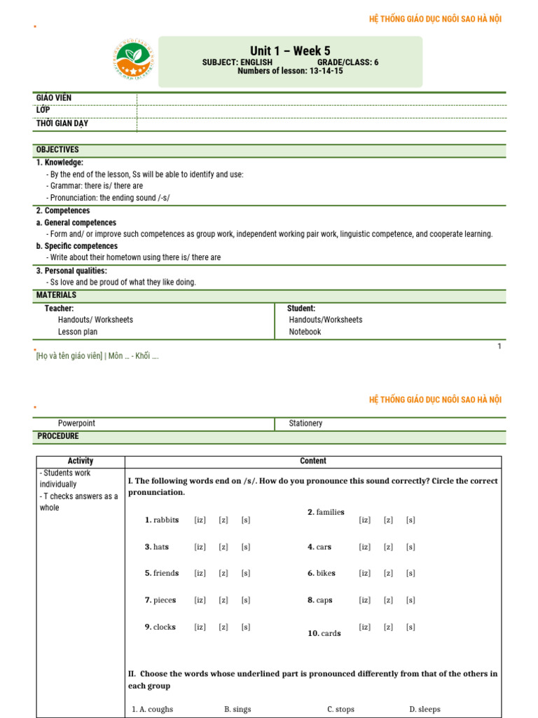 Week 5. Unit 1. LP | PDF