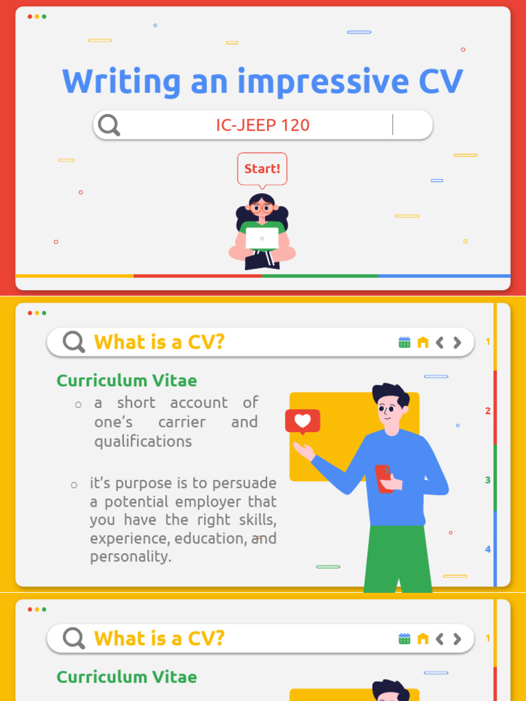 Writing A Curriculum Vitae | PDF