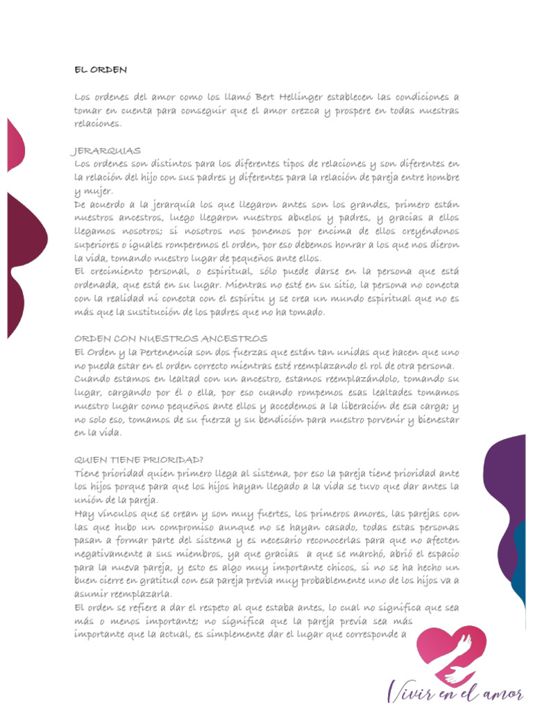 M2 L2 El+orden | PDF | Amor | Mujer