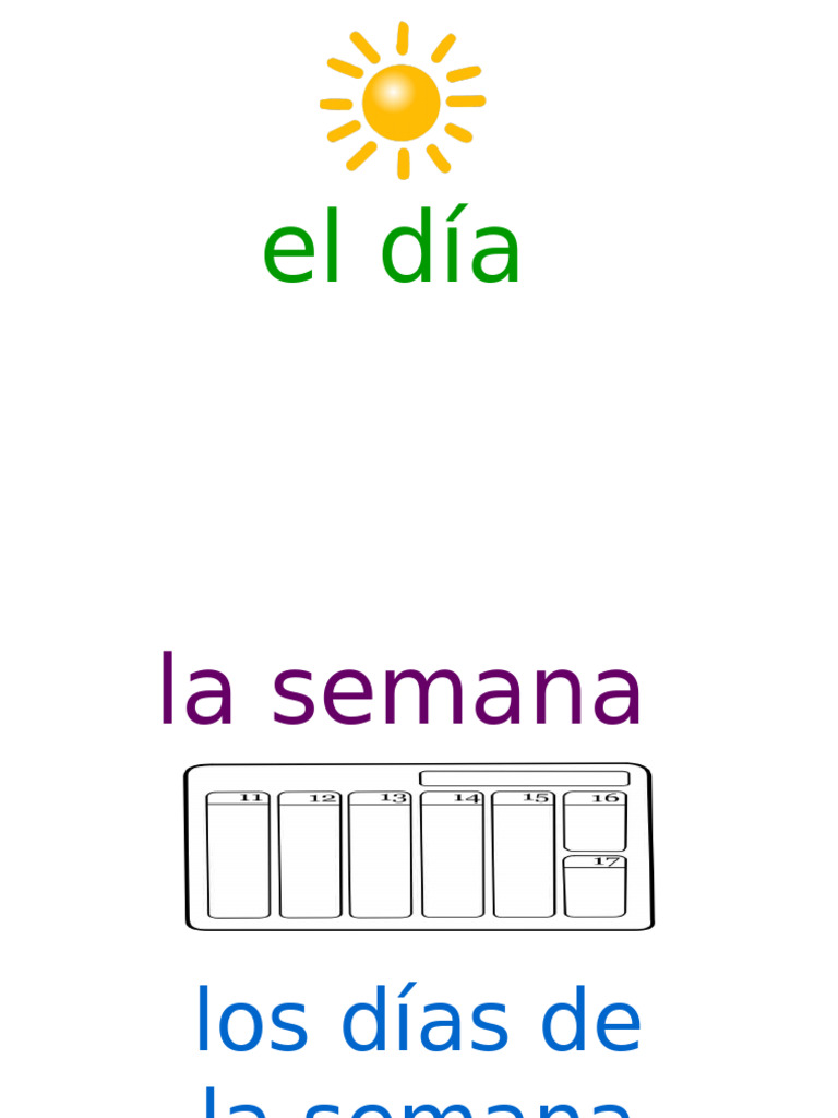 Los Días y Los Meses | PDF