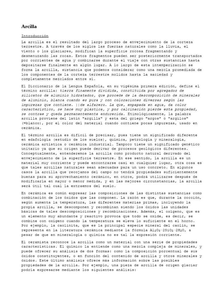 1.1 Arcilla | PDF