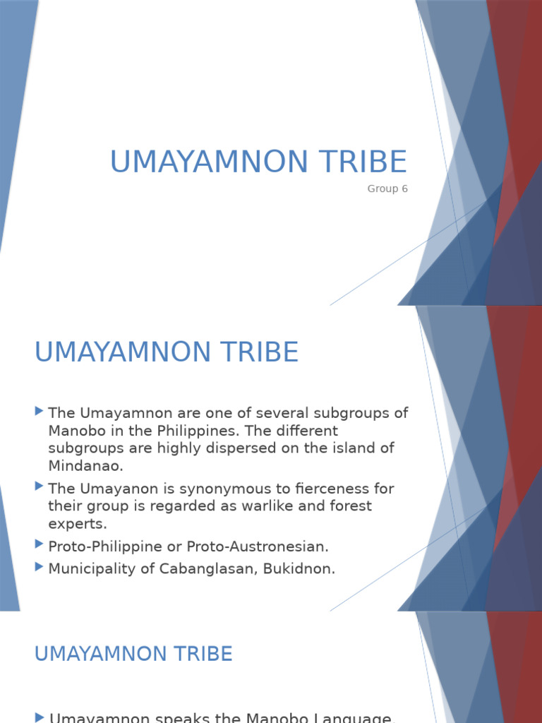 Umayamnon Tribe | PDF