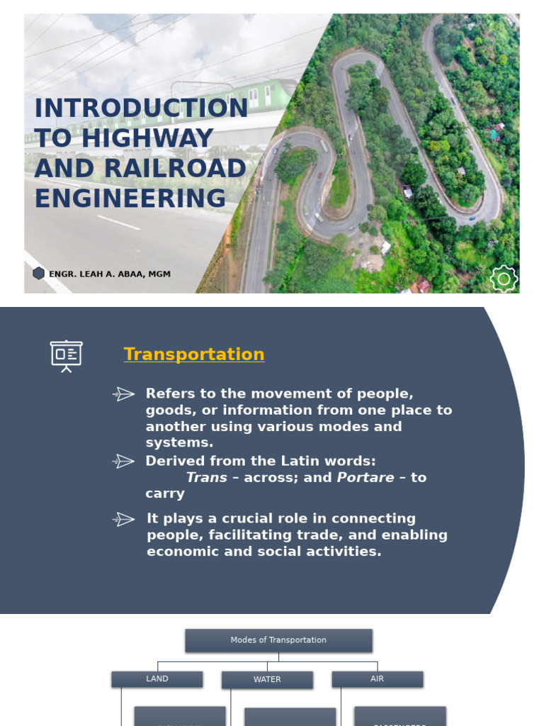 Intro To Highway and Railroad Engineering | PDF