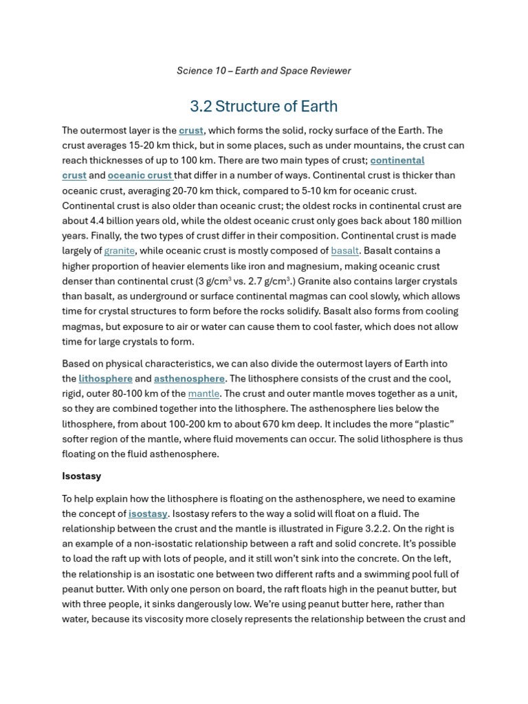 Science 10 - Earth and Space Reviewer | PDF
