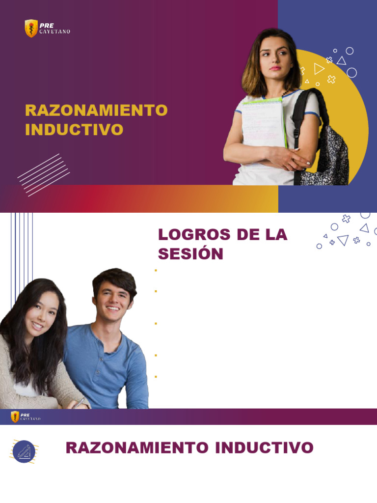 Semana 1 - Presentación - Razonamiento Inductivo | PDF | Razonamiento inductivo | Matemáticas