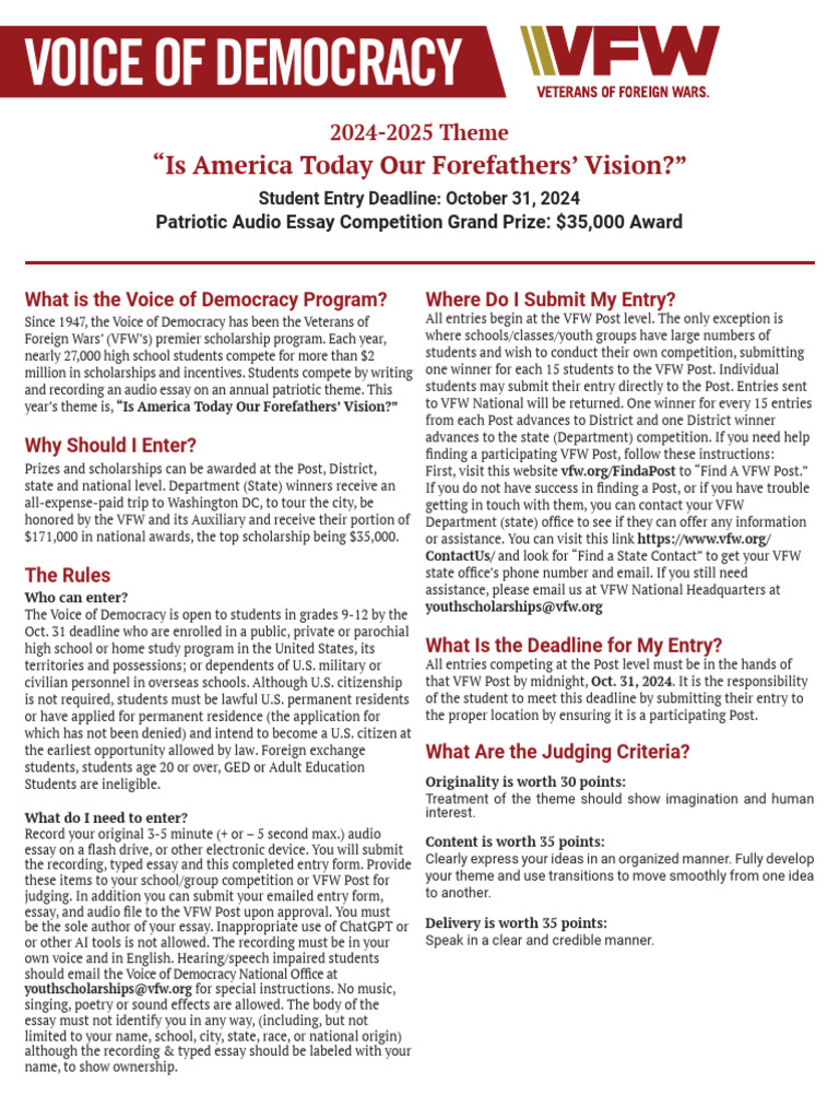 Kami Export - ANGELICA VALDEZ - Voice of Democracy Entry Form Fillable ...