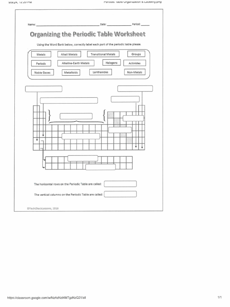 Organization of the Periodic Tables & Periodic Trends | PDF
