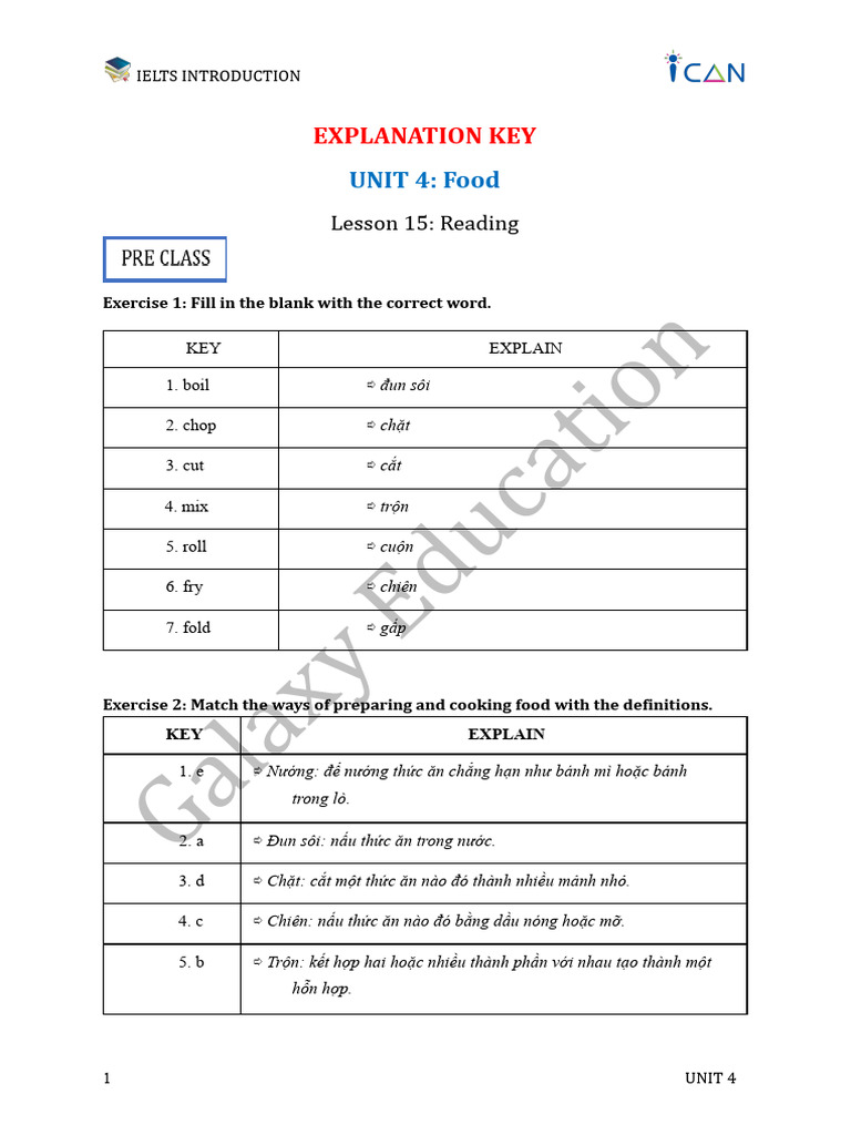 Lesson 15 - Key | PDF