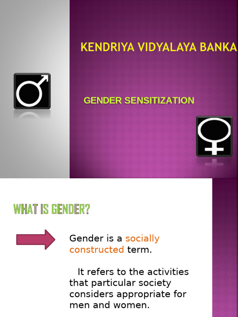 Gender Sensitization Ppt | PDF