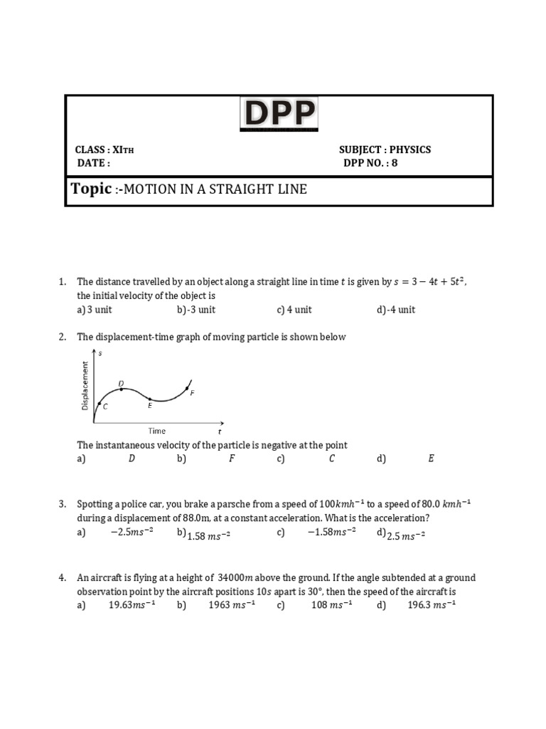 DPP 8 | PDF