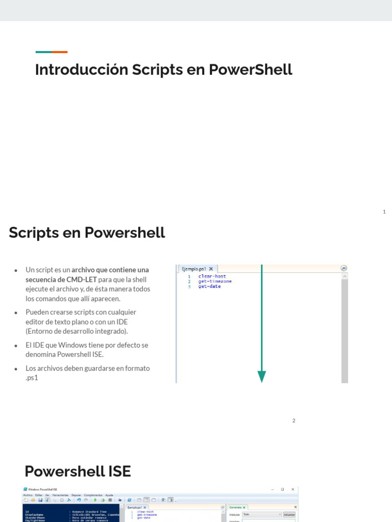 Introducción Scripts en Powershell | PDF