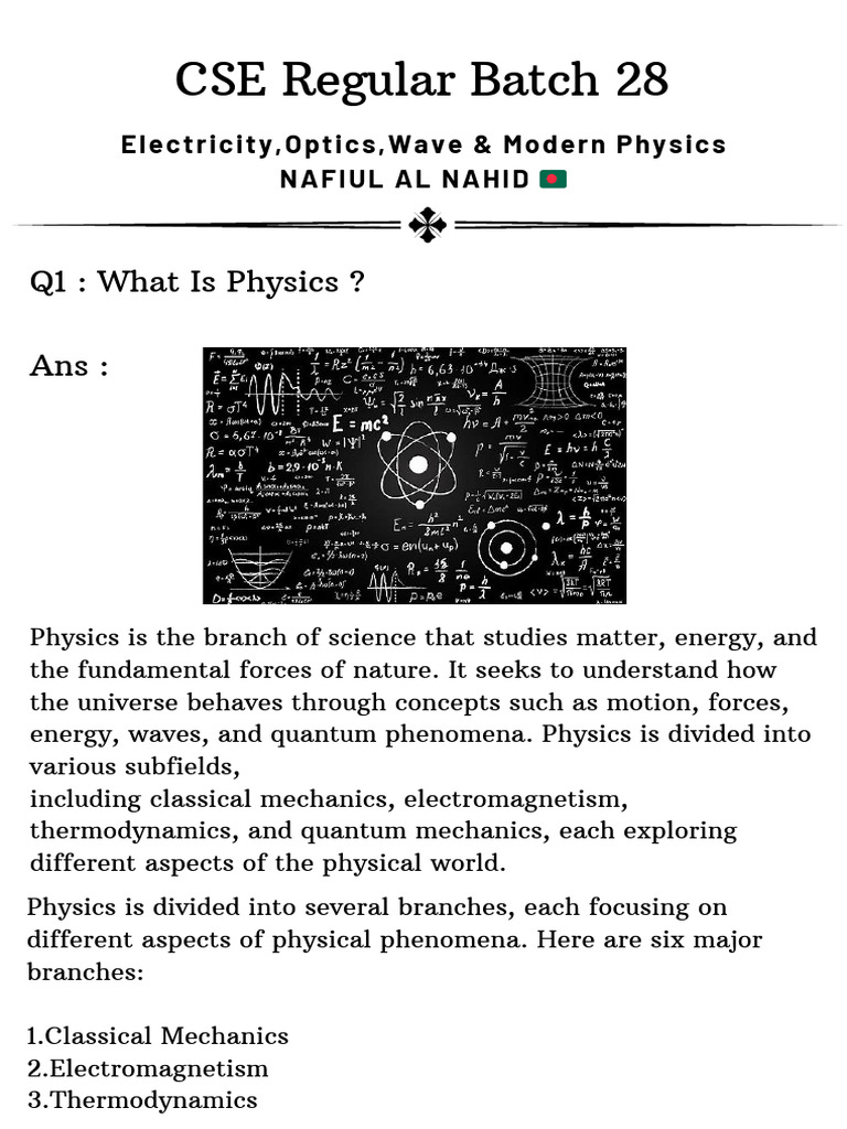 Overview of Physics and Key Concepts | PDF | Sphere | Science & Mathematics