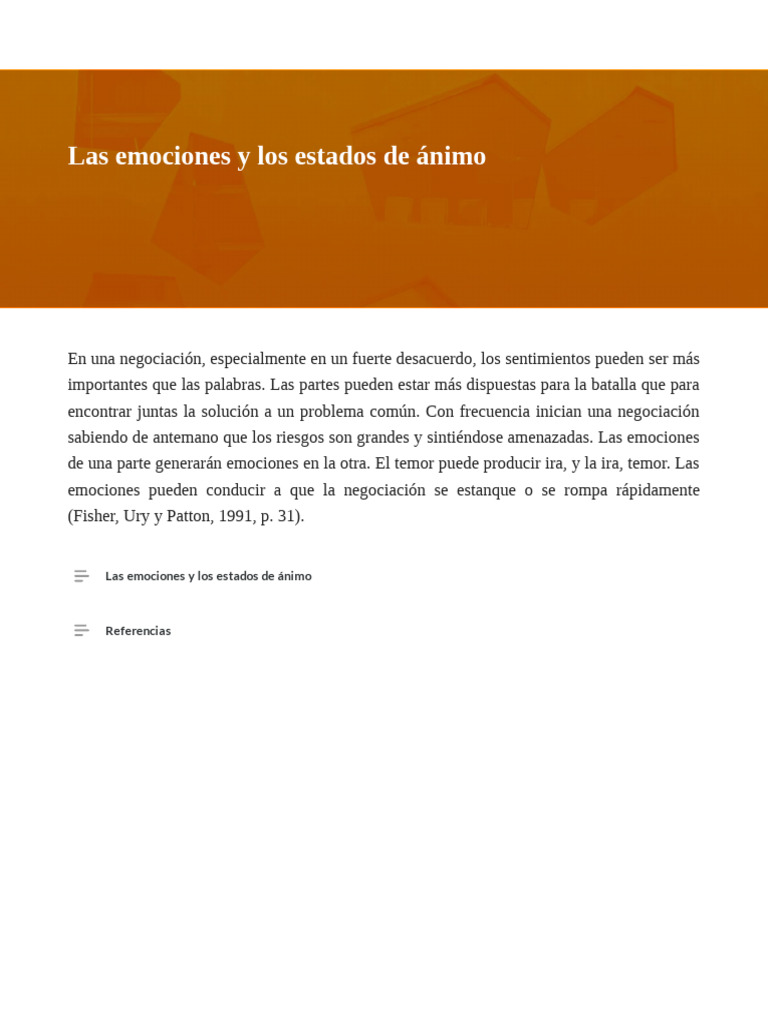 Las Emociones y Los Estados de Ánimo | PDF
