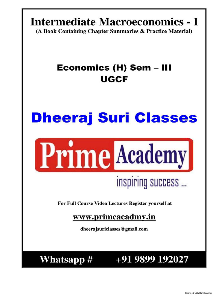 Macro Eco Sem 3 (Prime) - Compressed | PDF