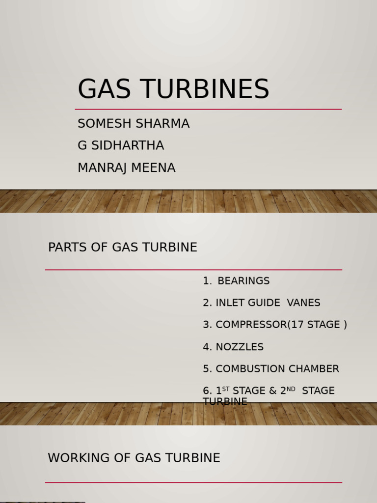 Gas Turbines | PDF