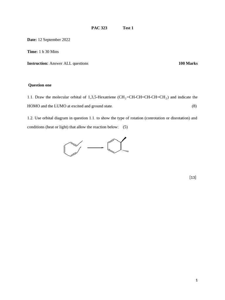 Pac 323 Test 1 2022 | PDF