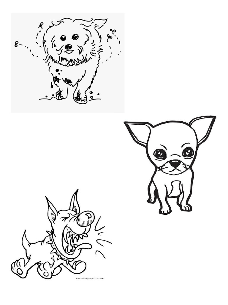 dogs to color | PDF