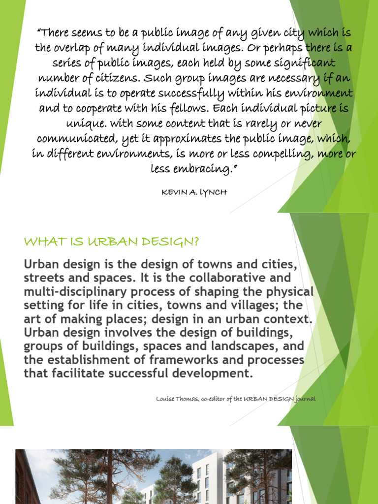 Lecture 1 What Is Urban Design Presentation | PDF