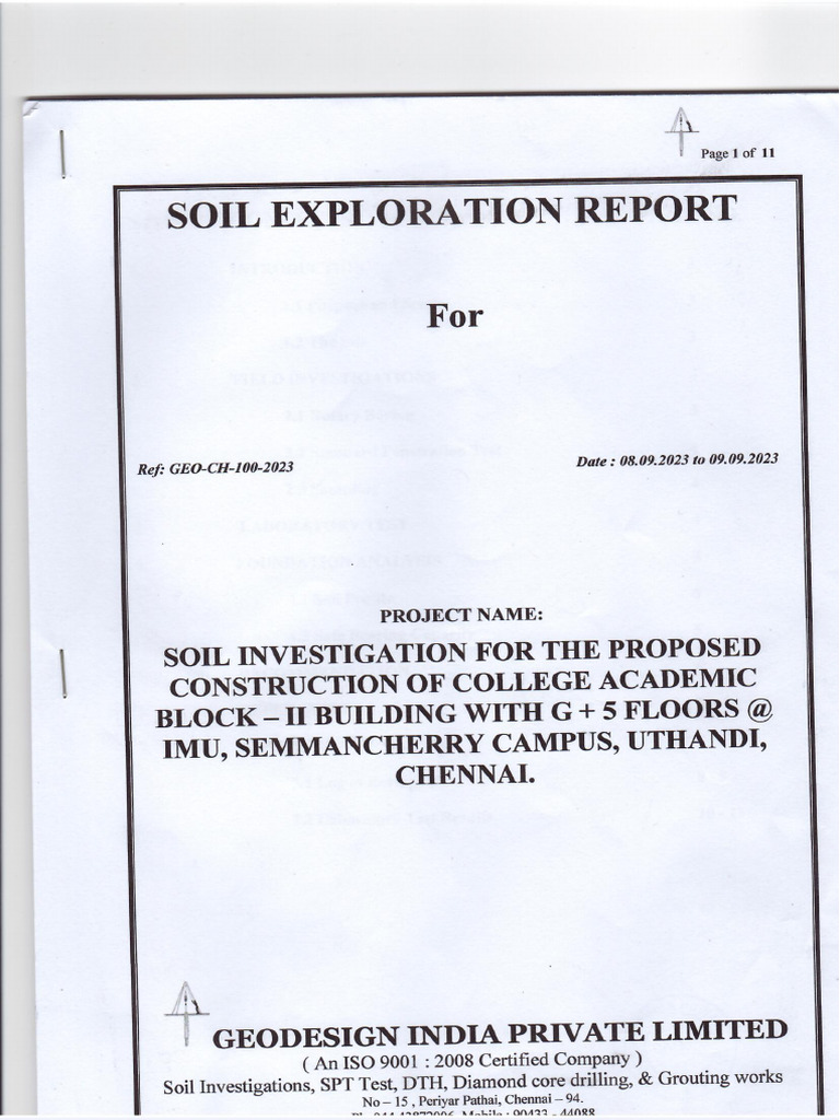 SOIL REPORT 24.02.2024 | PDF
