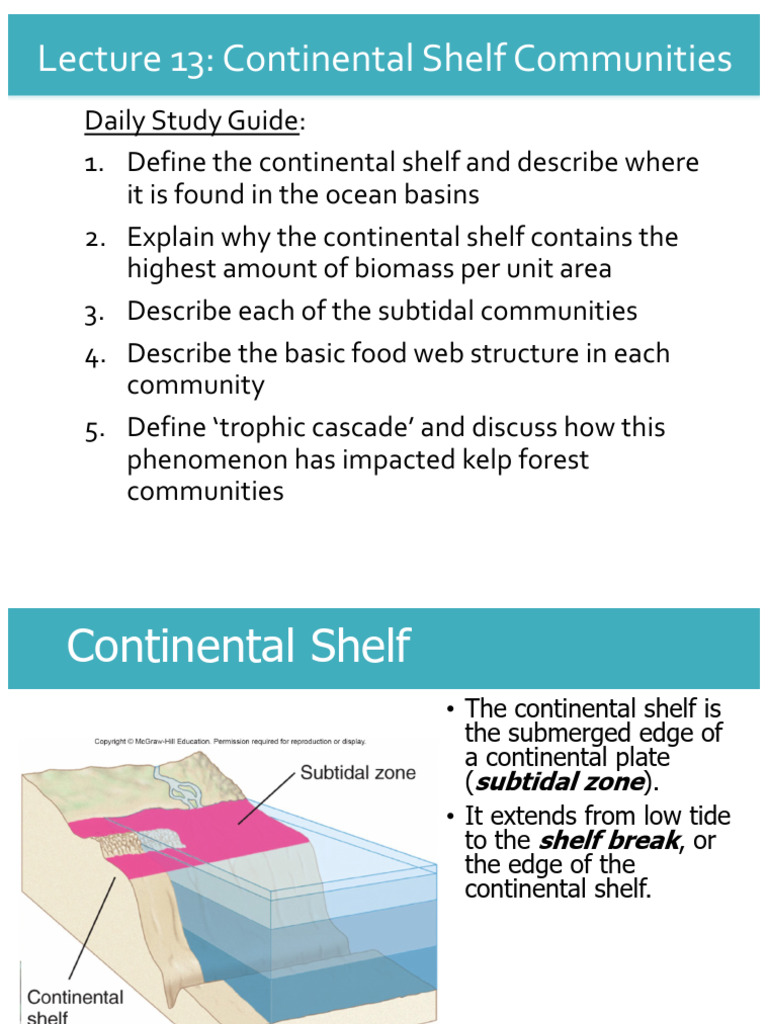 Bio20 - 13 - Continental Shelf Communities - Color | PDF | Continental ...