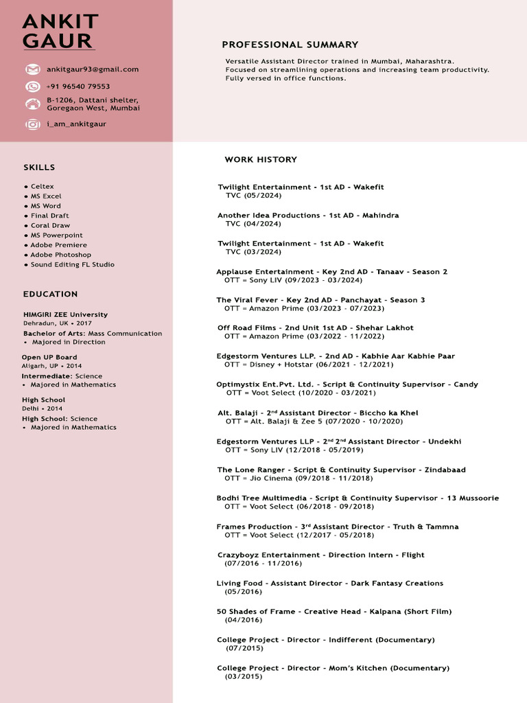 Ankit Gaur - Resume | PDF