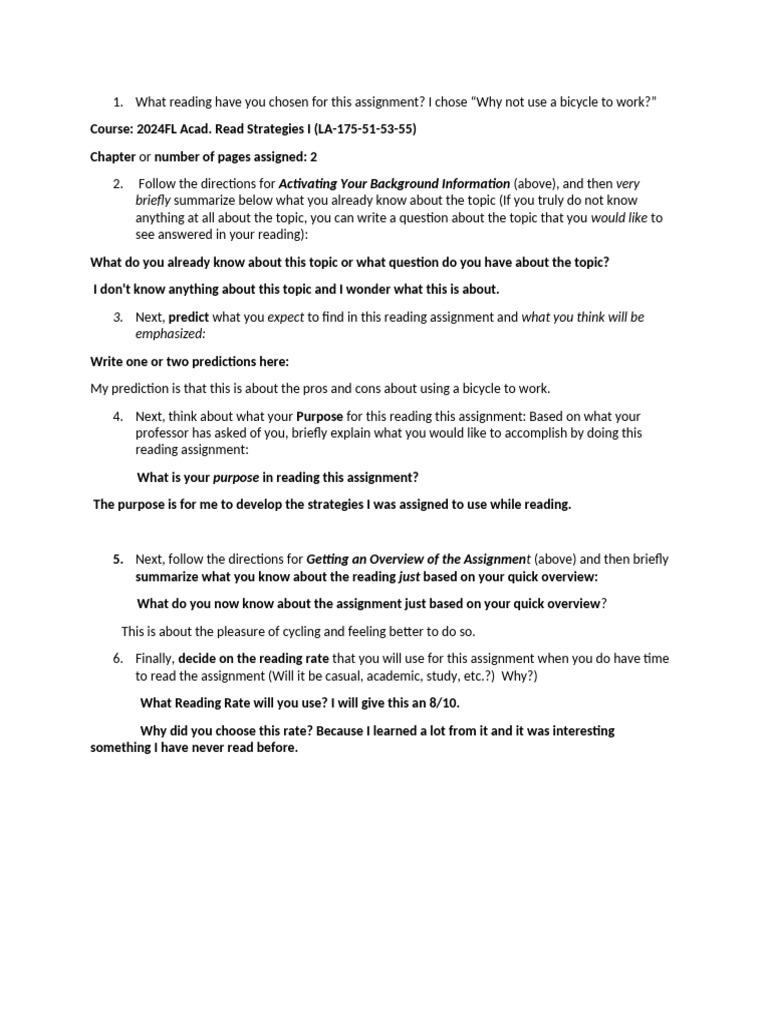 Very Briefly Would Like: Activating Your Background Information | PDF