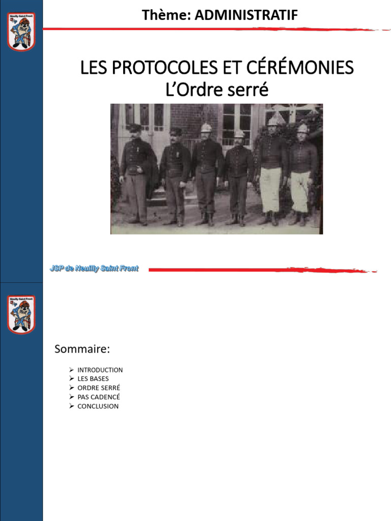Protocole Et Ceremonies Ordre Serre | PDF