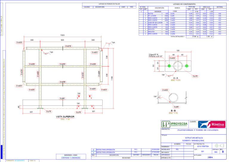 RPC-2-BA4 - BARANDA - Rev B | PDF