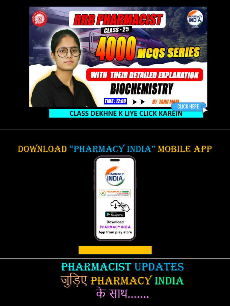 BIOCHEMISTRY Model Paper 25 | PDF