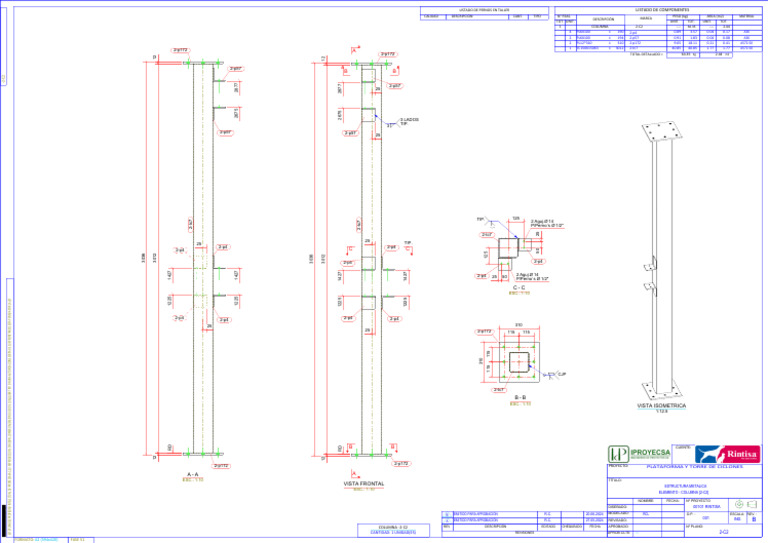 RPC-2-C2 - COLUMNA - Rev B | PDF