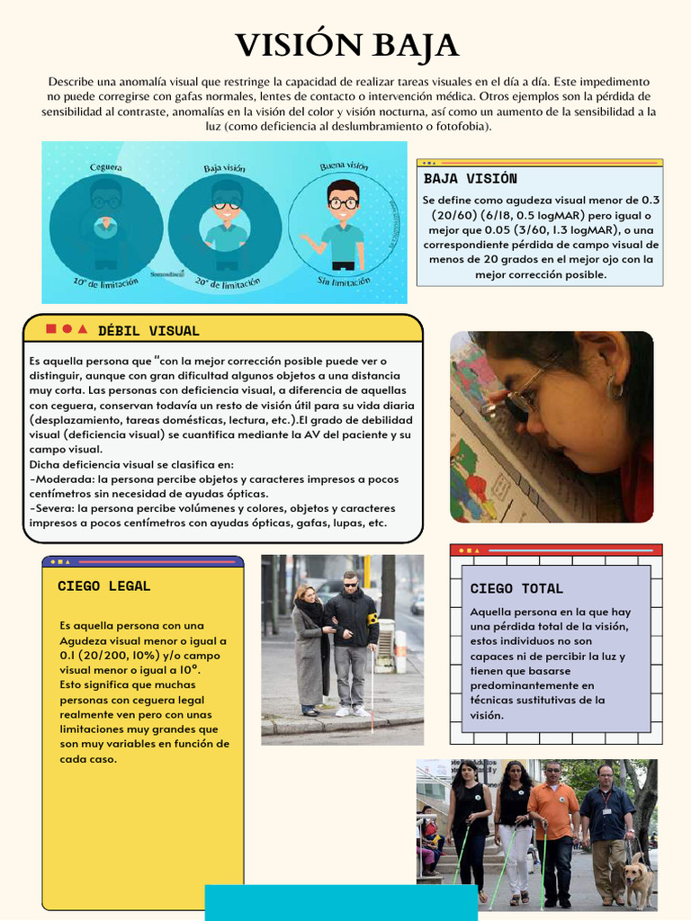 Definición y Clasificación de Baja Visión | PDF | Percepción visual ...