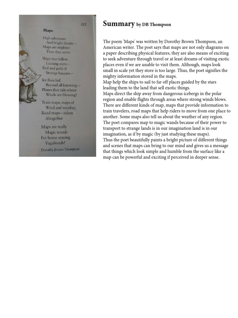 Class 7 Maps Summary | PDF